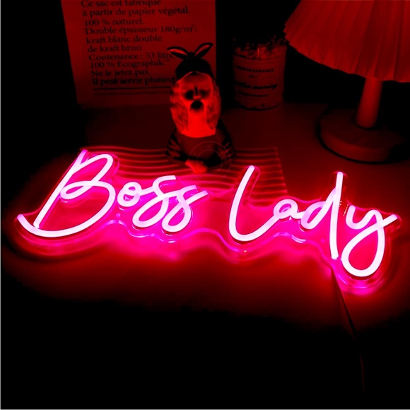 Urban Outfitters | Party Supplies | Boss Lady Pink Neon Led Feminine ...